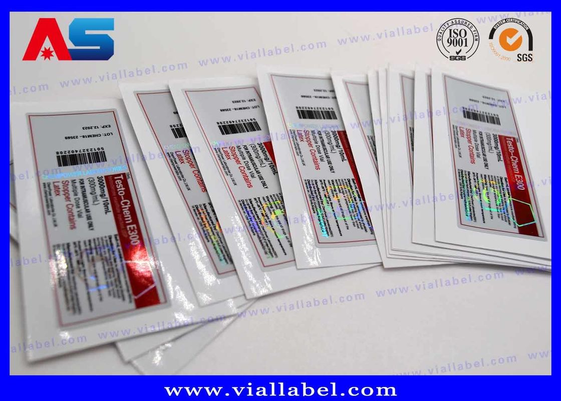 Holographic 10ml Pharmacy Injection Peptide Bottle Labels