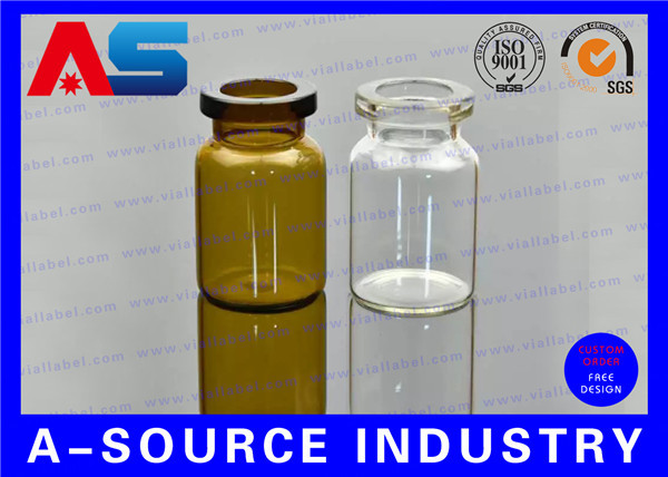 Clear Bottles 10ml Little Glass Vials 24mm width 45mm Tall Usage for ...
