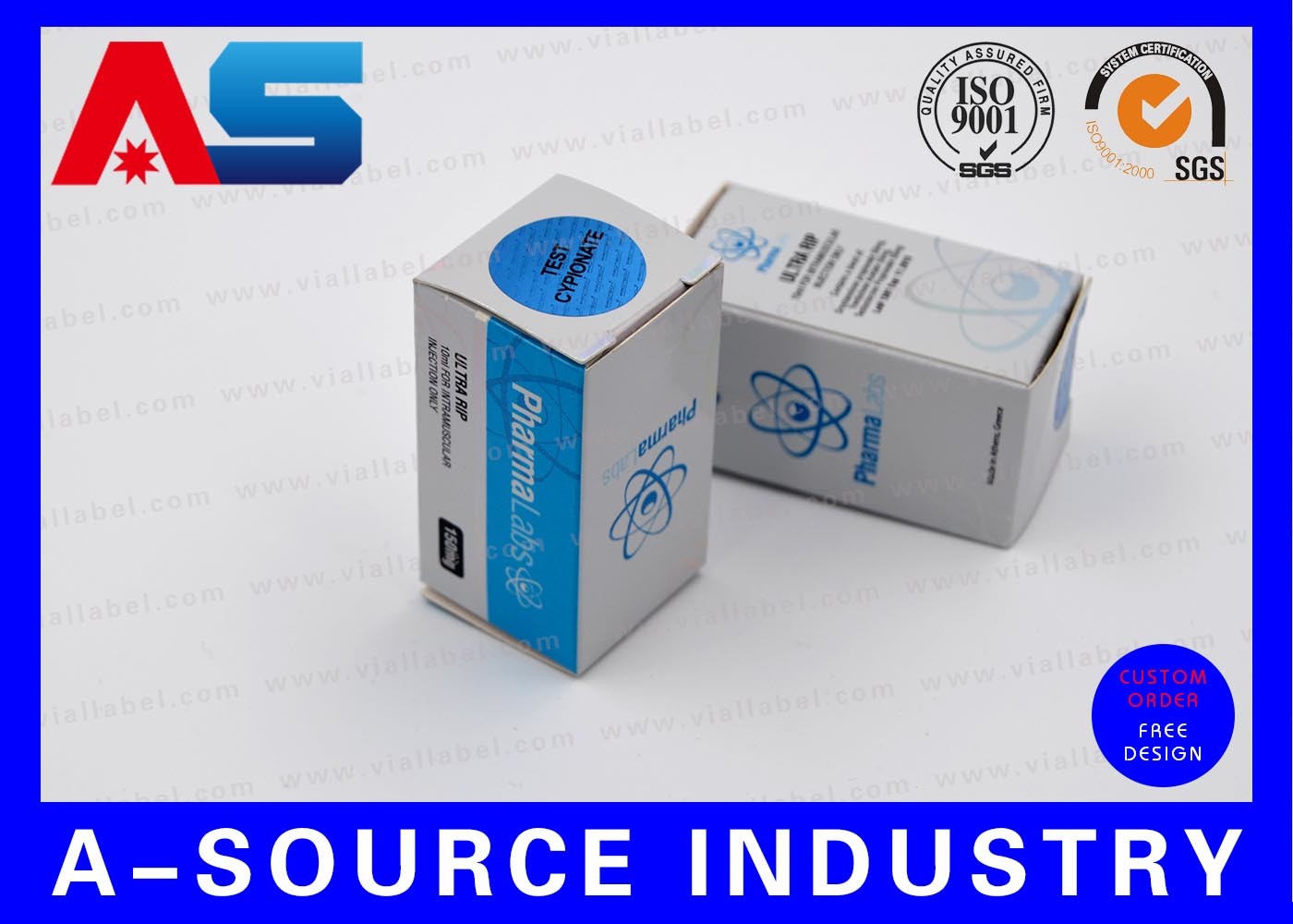 Carton Laser Custom Printed Boxes For Bodybuilding Musculation Peptides ...