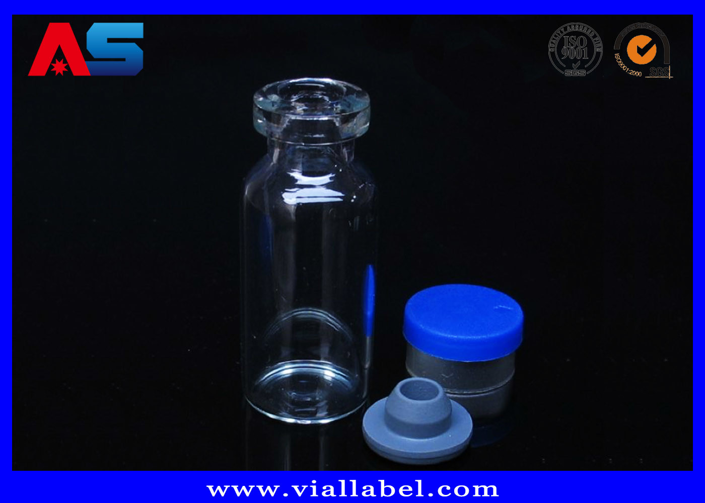 Glass 5ml Bottle Small Glass Vials With Rubber Stopper And 13# Aluminum ...