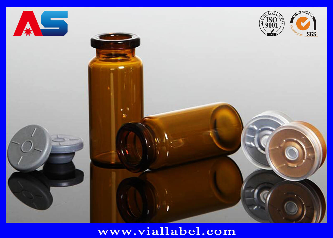 Embossed Logo Miniature Glass Vials Clear For Pharmaceutical Packaging ...