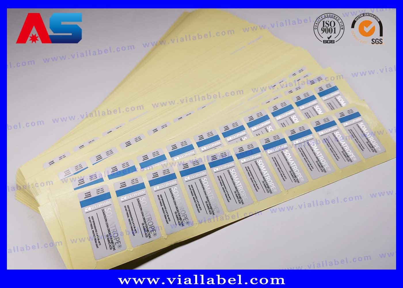 Water - Proof 2 Dram Vial Labels Peptide Bottle Sticker For ...