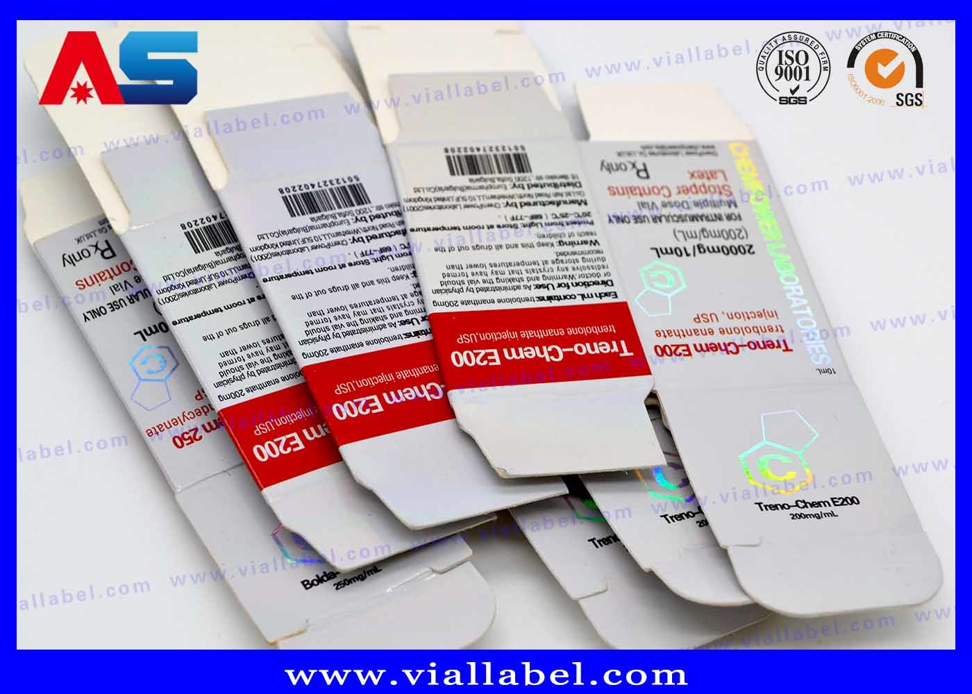 SGS Pharmaceutical Packaging Box 20ml Custom Made Printing Hologram ...