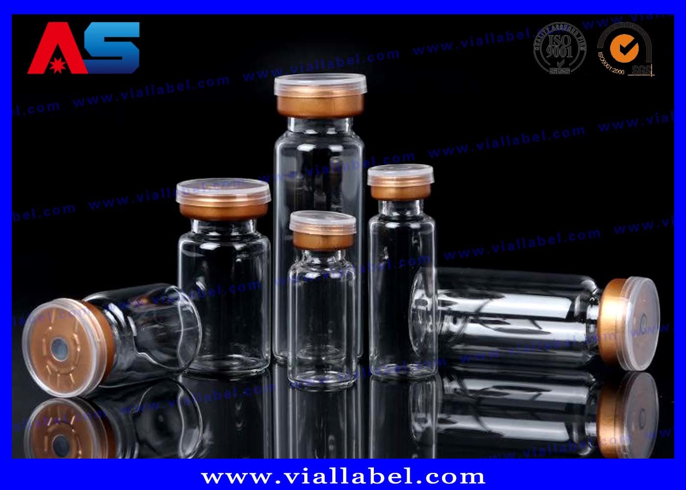 Laboratory Reagent Bottle Glass 3ml With Stopper And Plastic Cap 100pcs ...