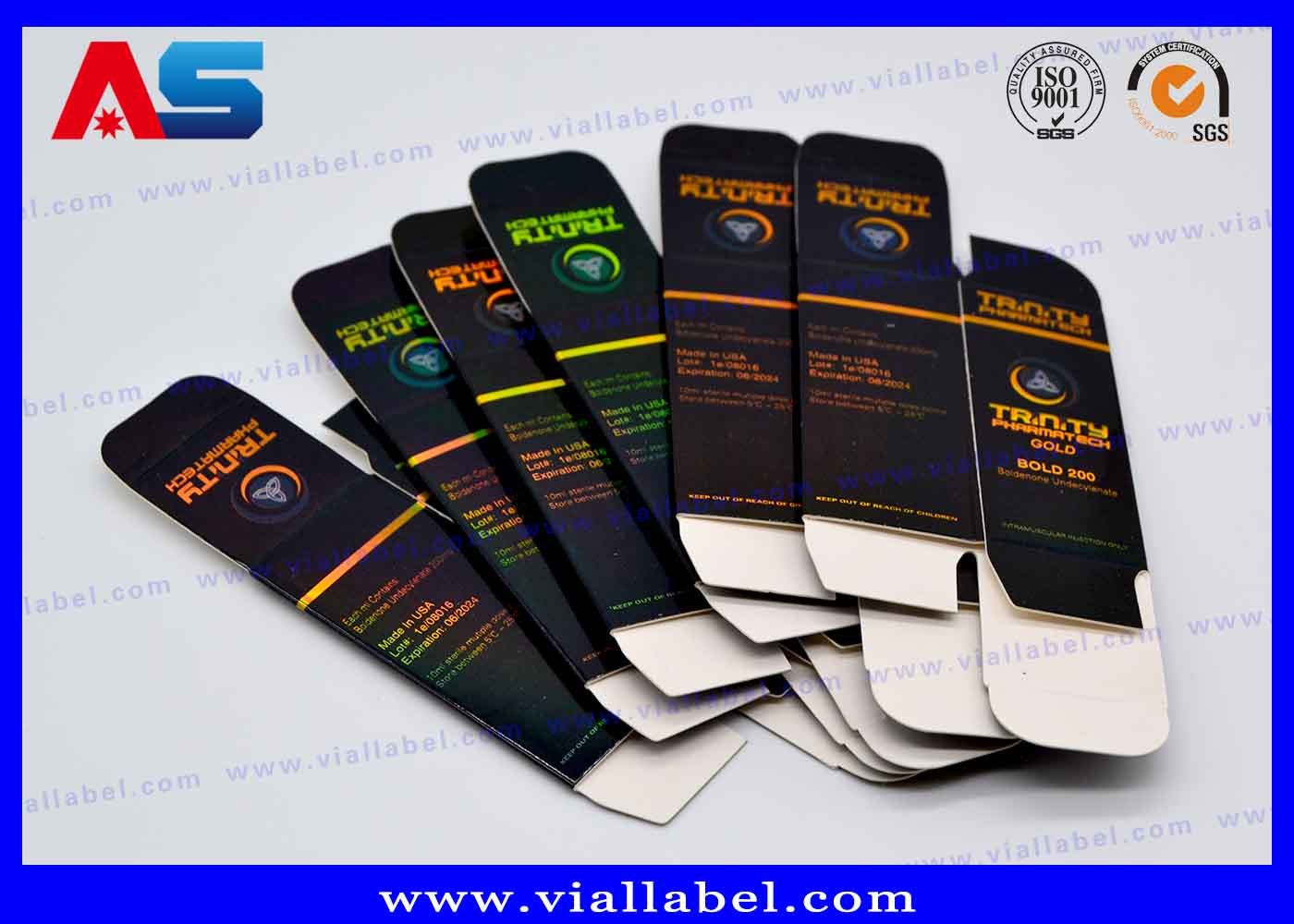 Custom 10ml Vial Stickers And Boxes For Different Anabolic Vials Free ...