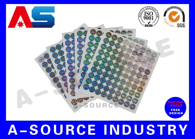 Round Clear Genuine Laser Custom Tamper Evident Labels Anti - Fake 20 x ...