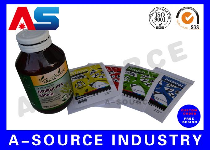Pharmaceutical Glass Bottle Labels Product Label Printing Custom Design ...