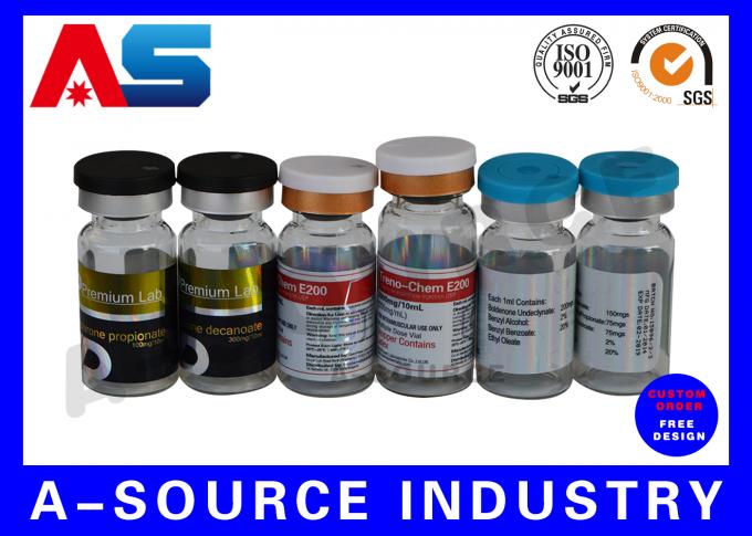 Custom 10ml Vial Labels Hologram
