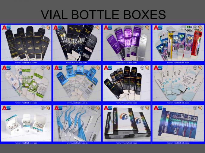 Peptide Vial Labels Of 10ml Glass Vials , Custom Peptide Sticker Printing