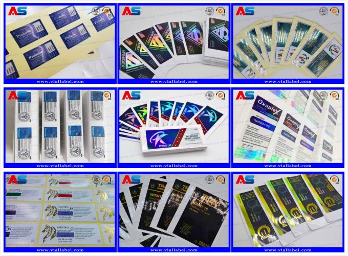 Pharma Lab Peel Off 10ml Vial Labels Metallic Printing For Bodybuilding ...
