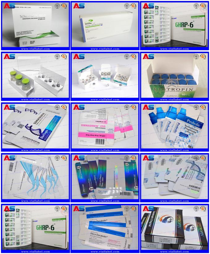 4C Full Color Vials Laser Hologram Sticker, SGS Printing Bottle Labels