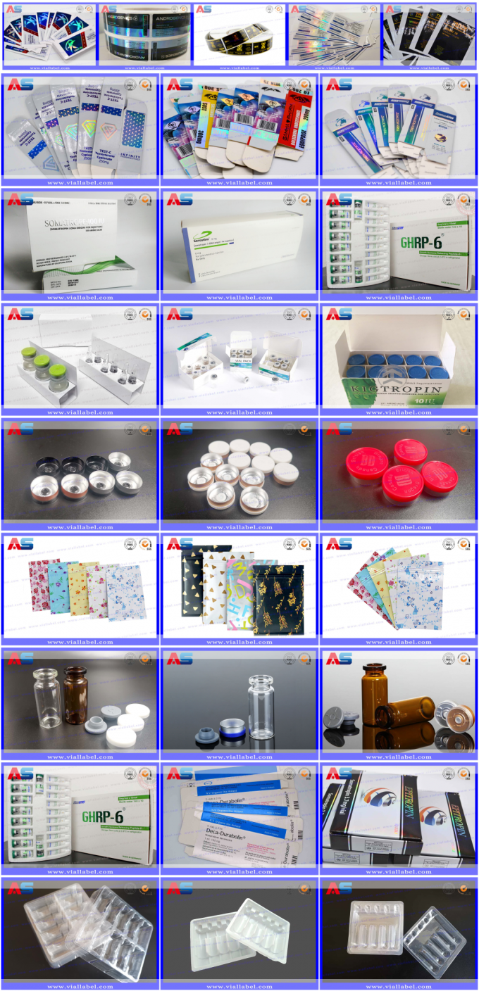 Holographic Printing Peptide 10ml Vial Labels Custom Design custom ...