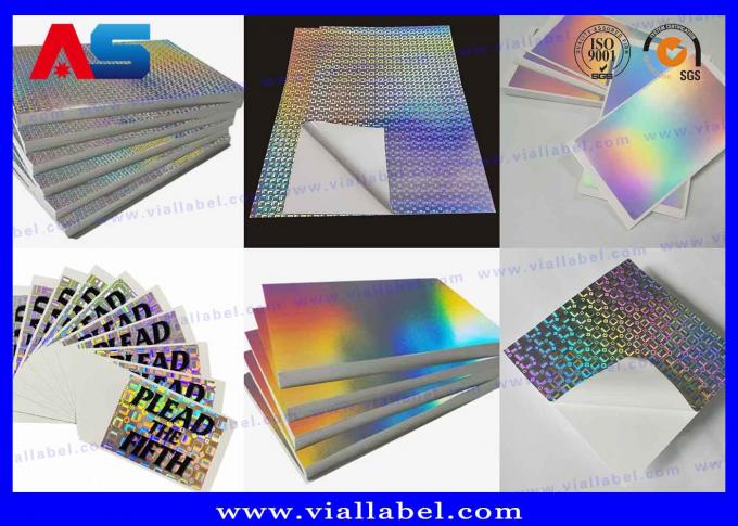 Custom Scratch 3D Holographic Sticker QR Code Label Printing And Color ...