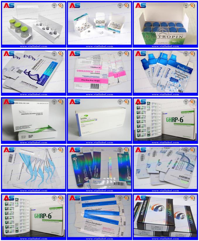 Metallic Blue Printed Pharmaceutical Packaging Box For 1ml Ampoules ...