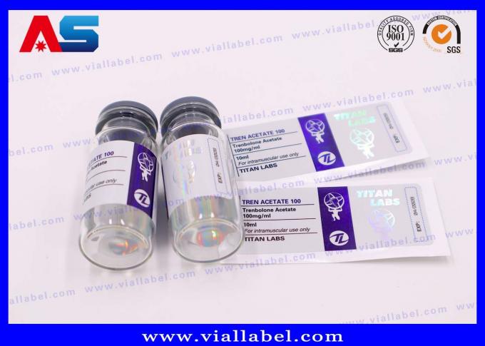Medicine Peptide Bottle Labels , Sterile Glass Vials Label Sticker 10ml ...